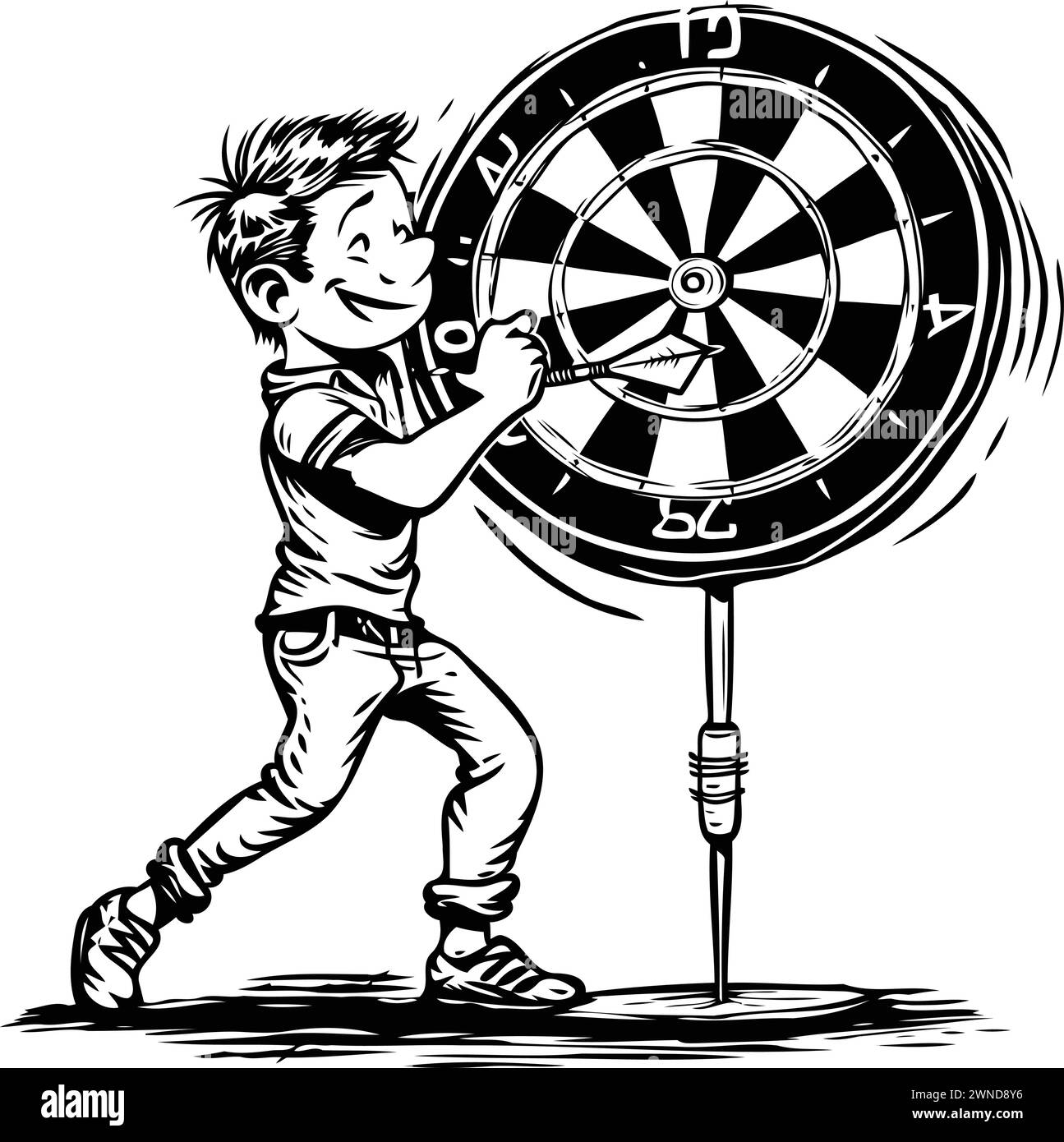 Darts player Cut Out Stock Images & Pictures - Alamy