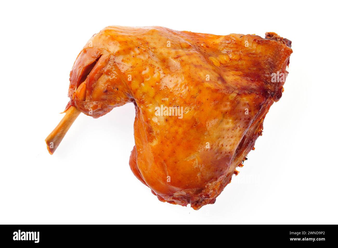 On a white background of the chicken leg Stock Photo - Alamy