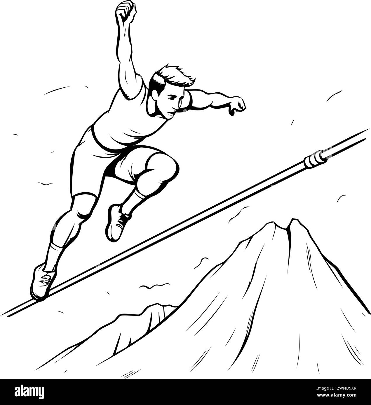 Climbing hand over hand Stock Vector Images - Alamy