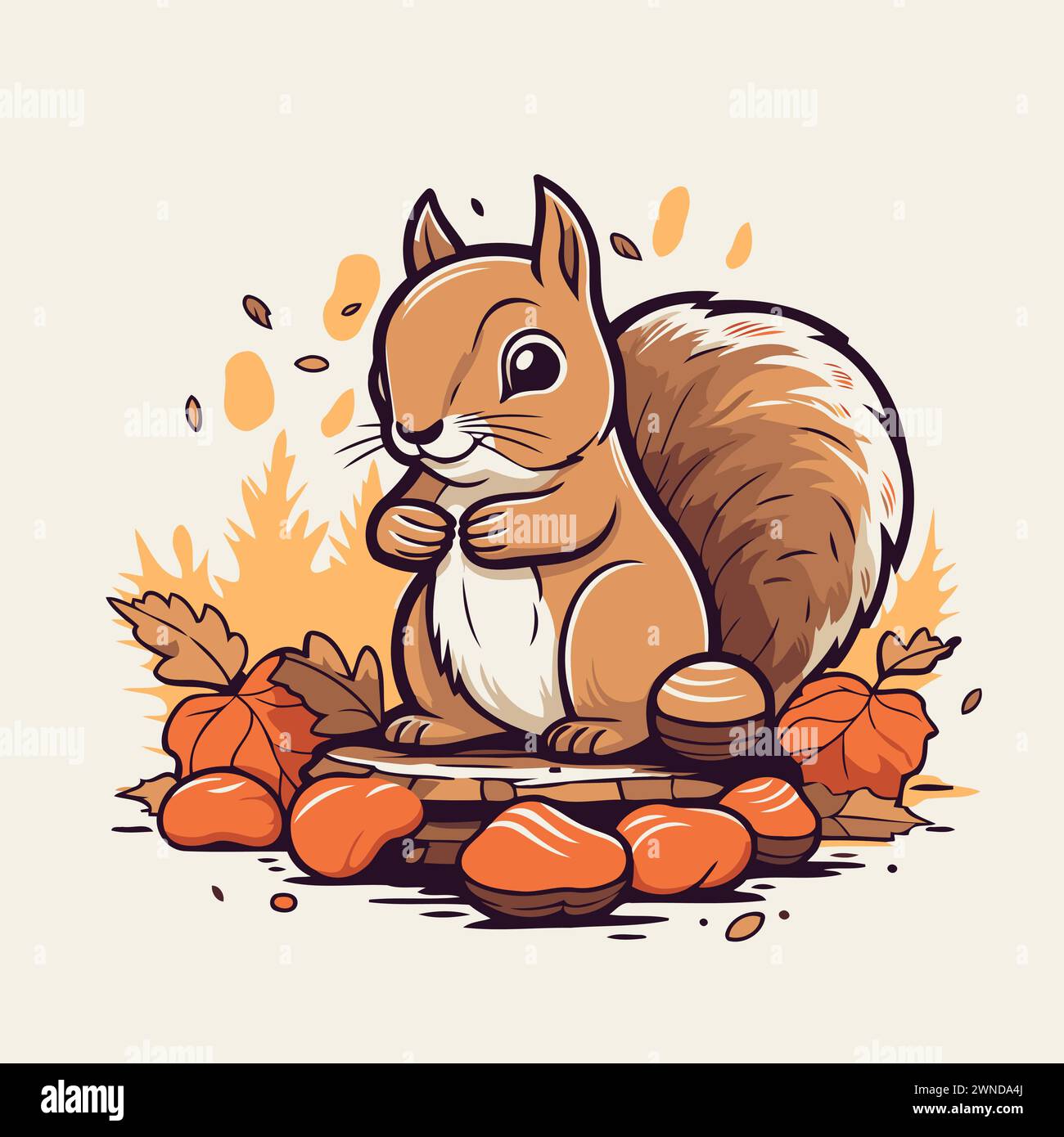 Squirrel nuts cartoon hi-res stock photography and images - Alamy
