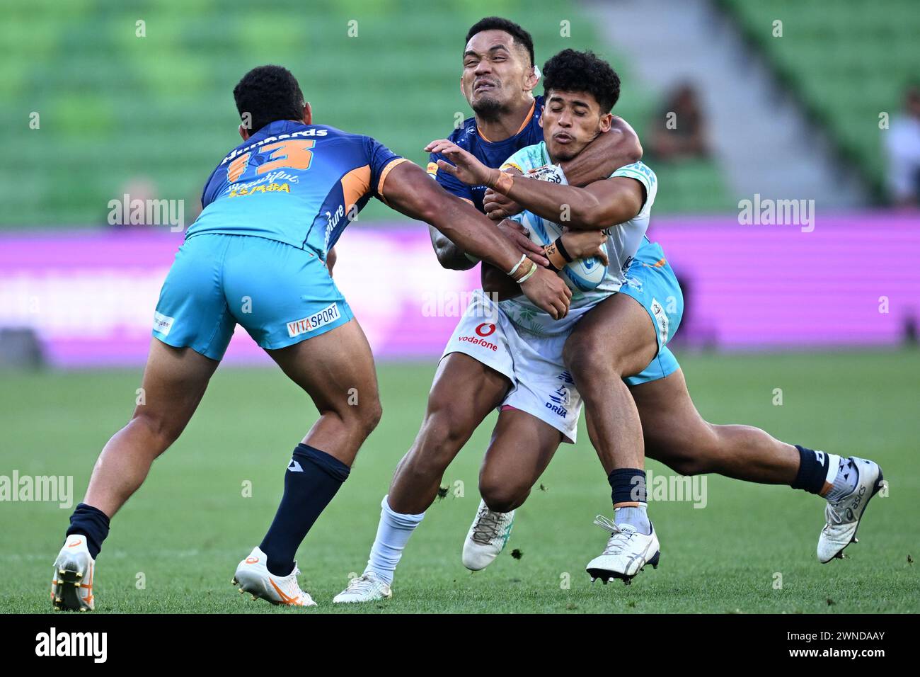 Melbourne, Australia. 02nd Mar, 2024. Sione Havili Talitui of Moana ...