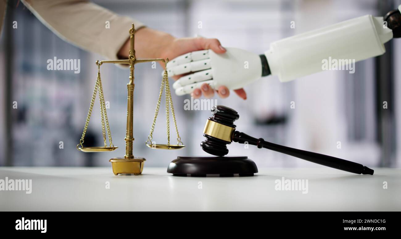 Digital Law Technology. Ai Legal Lawyer Intelligence Stock Photo - Alamy