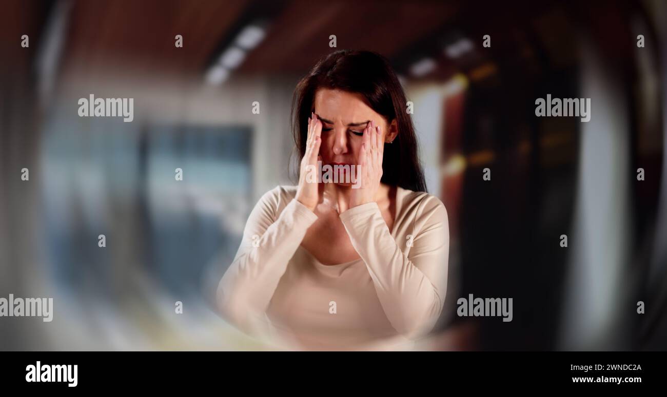 Vertigo BPPV Vestibular Disorders. Head Balance Neuritis Stock Photo ...