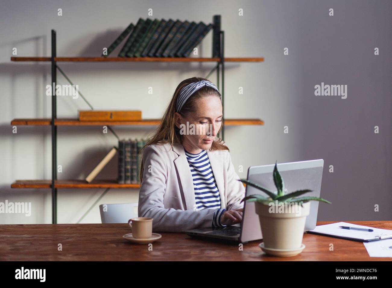 Professional woman working intently hi-res stock photography and images ...