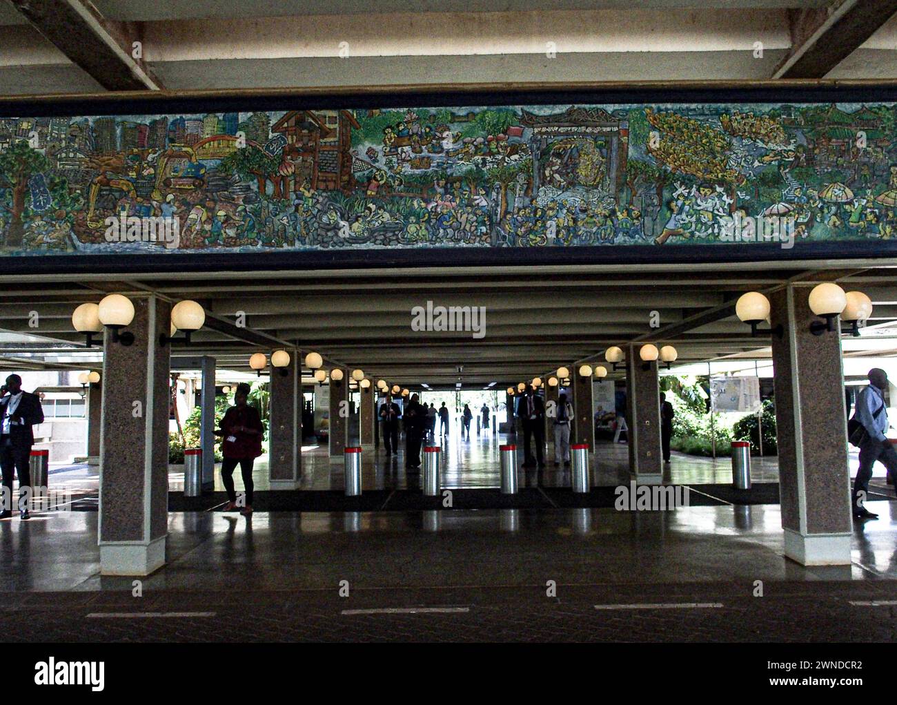 Nairobi, Nairobi, Kenya. 1st Mar, 2024. Detail of the main entrance of ...