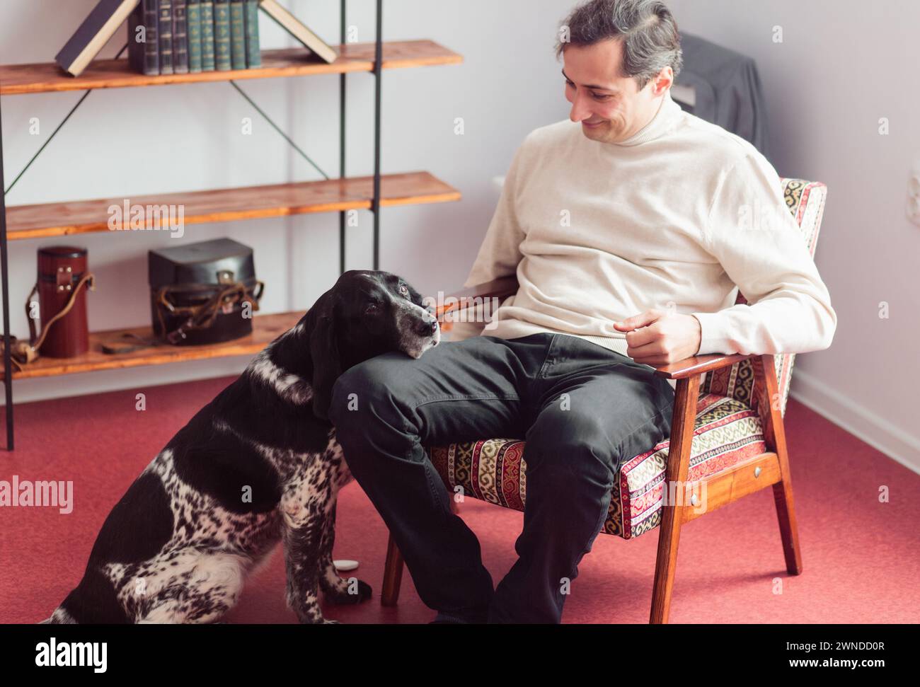 Muzzle on man hi-res stock photography and images - Alamy