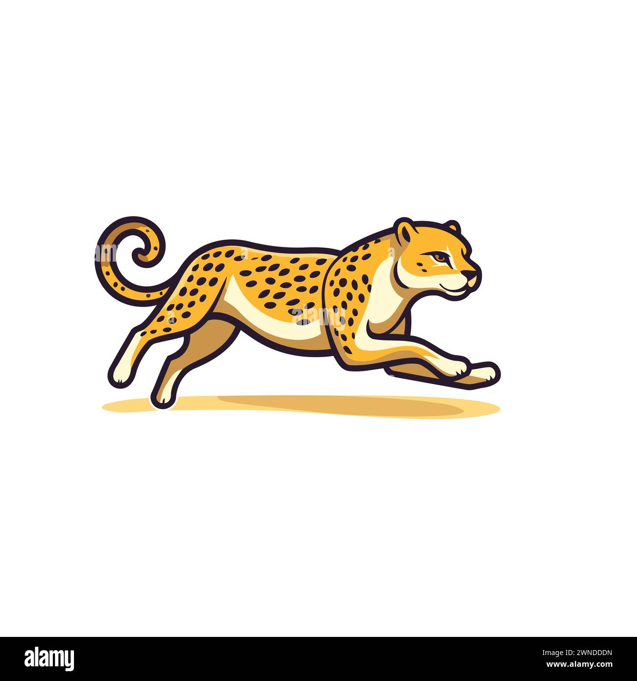 Funny cheetah Stock Vector Images - Alamy