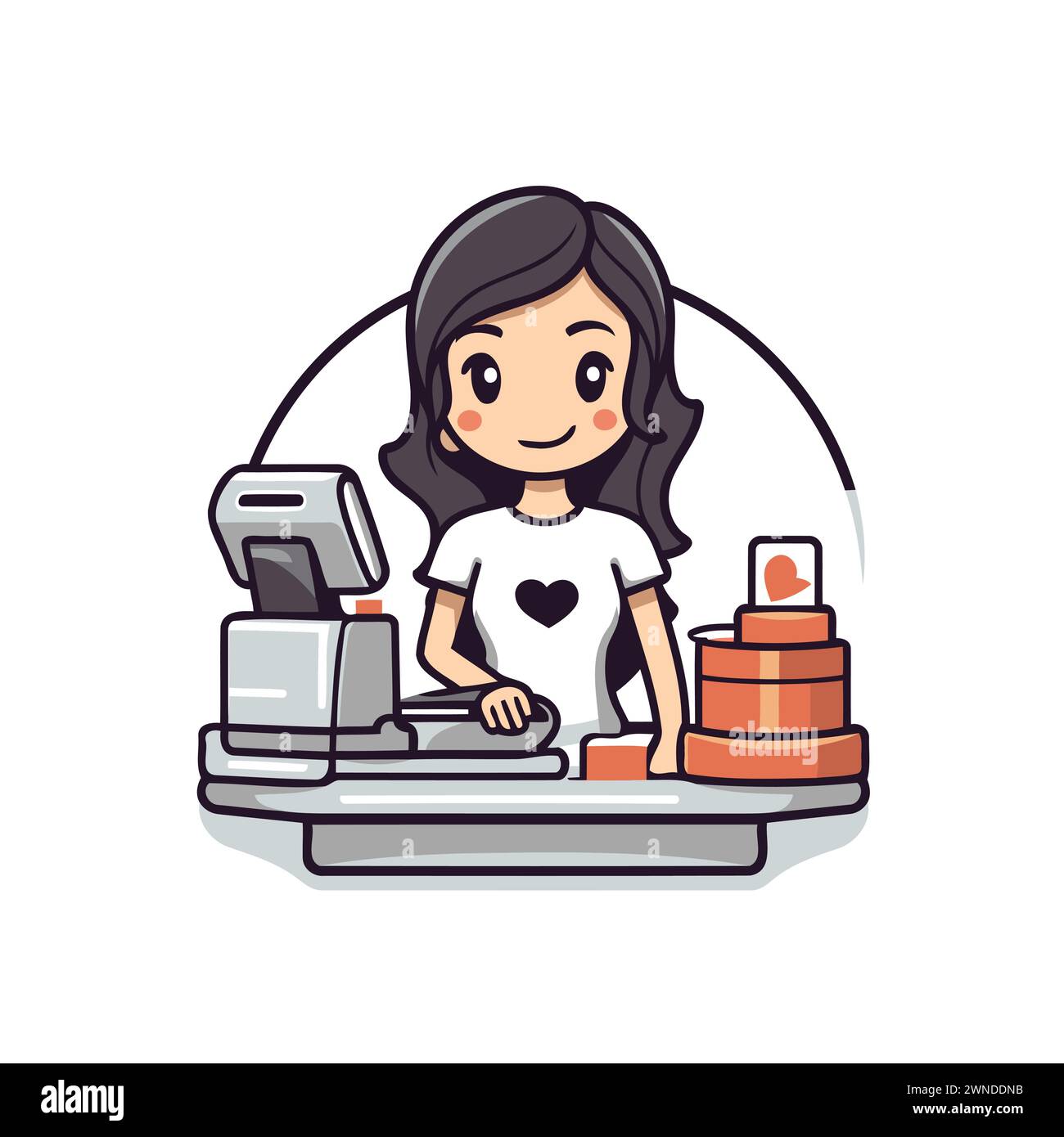 Cashier job Cut Out Stock Images & Pictures - Alamy