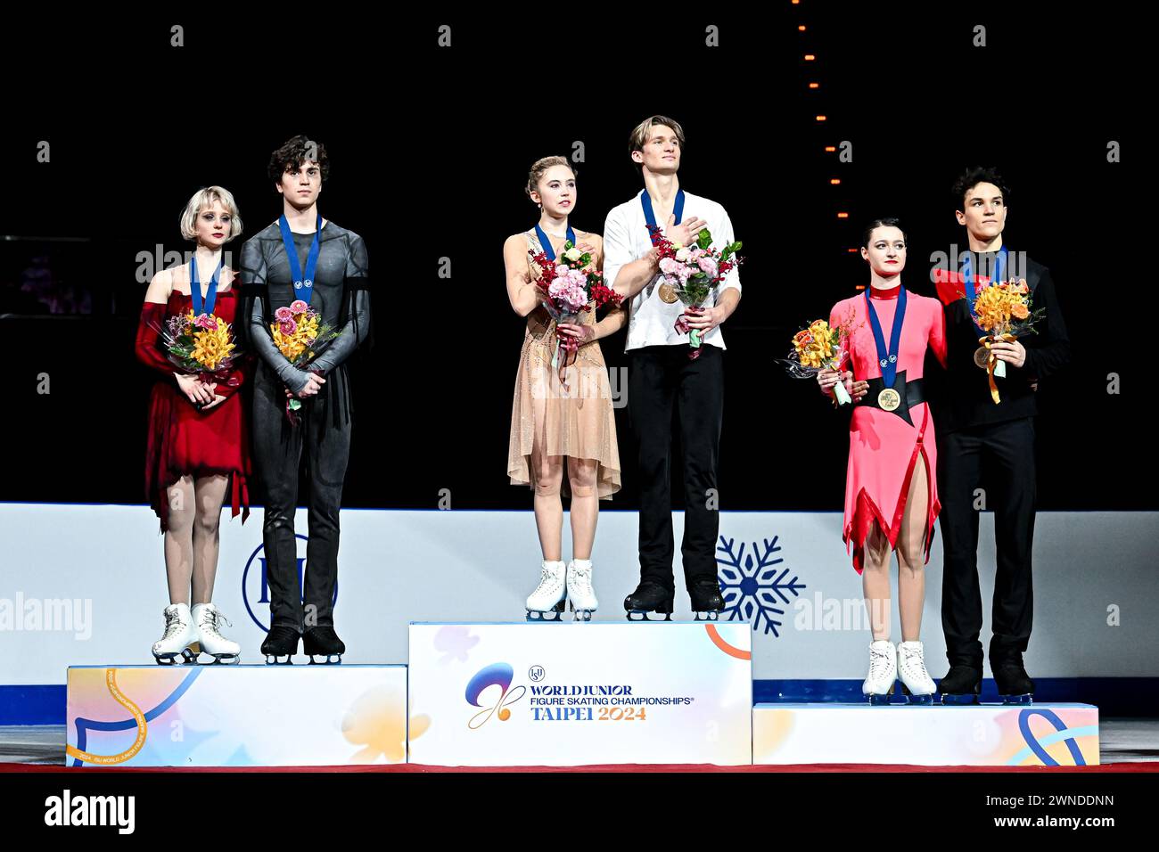 Junior Ice Dance Awards, L-R, Elizabeth TKACHENKO & Alexei KILIAKOV ...