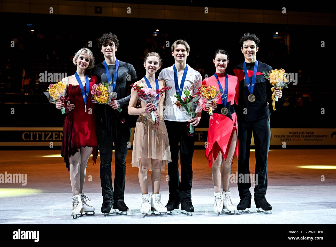 Junior Ice Dance Awards, L-R, Elizabeth TKACHENKO & Alexei KILIAKOV ...