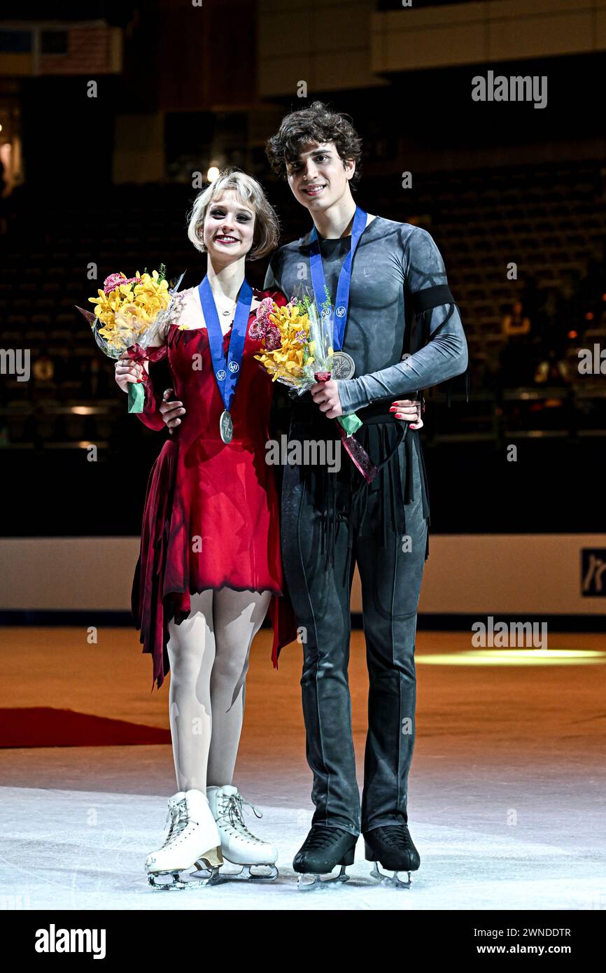 Junior Ice Dance Awards, Elizabeth TKACHENKO & Alexei KILIAKOV (ISR) second place, during ...
