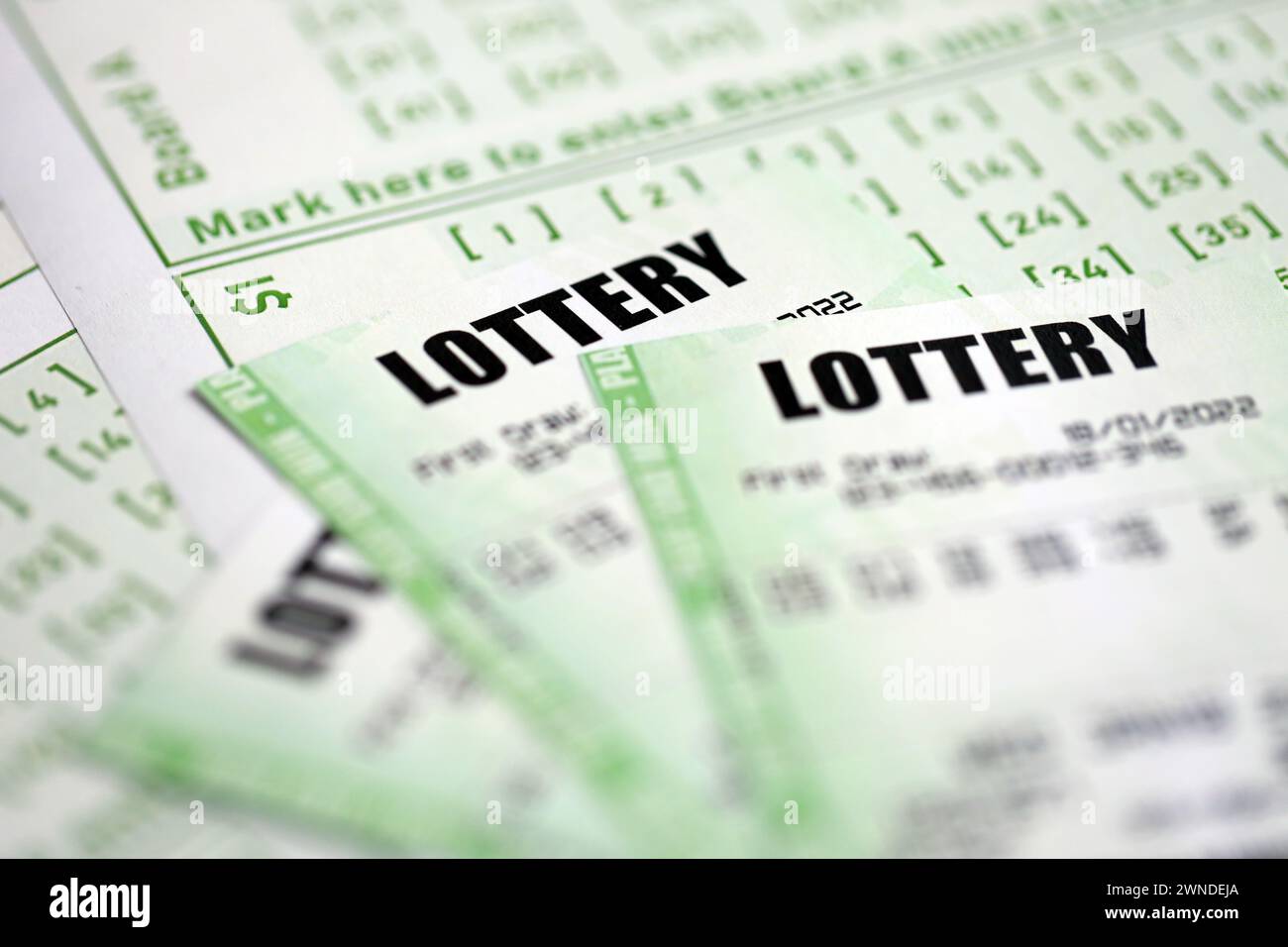 Lotery numbers hi-res stock photography and images - Alamy