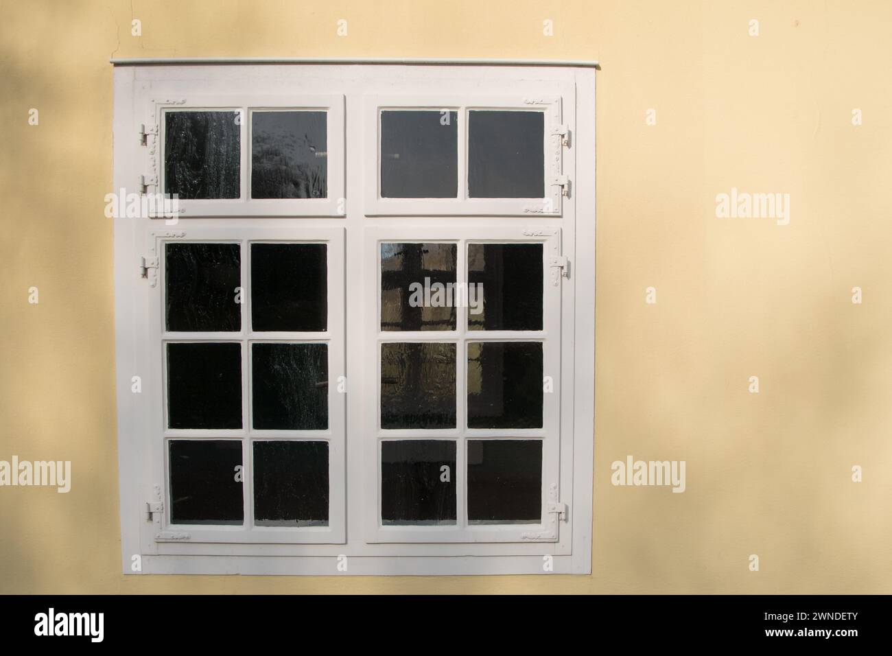White window frame from a palais in germany Stock Photo - Alamy
