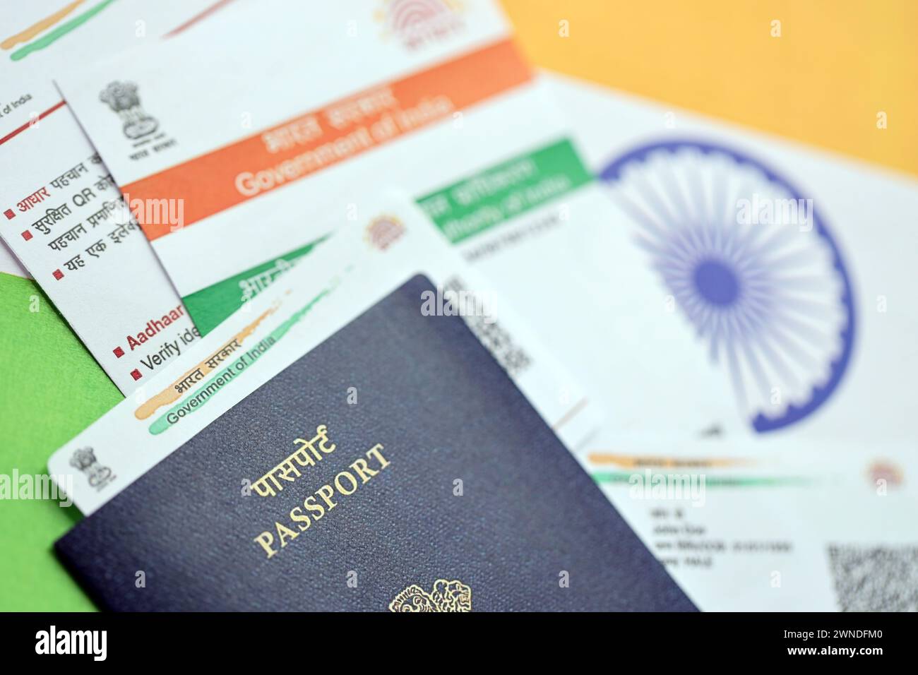 Indian Aadhaar card from Unique Identification Authority of India and ...