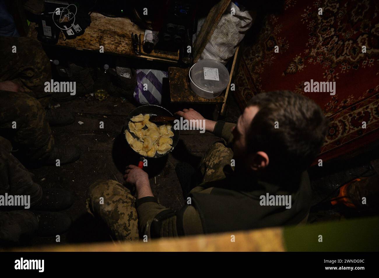 Kyiv, Donetsk Oblast, Ukraine. 29th Feb, 2024. Sergey, a Ukrainian ...