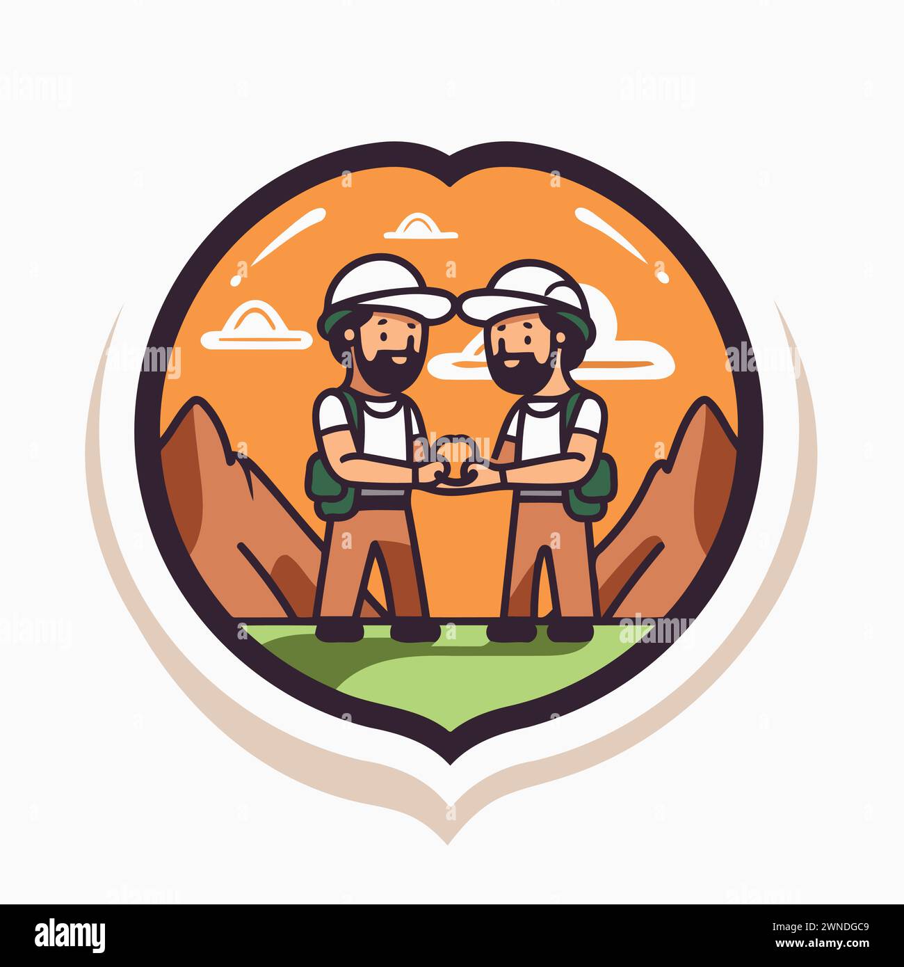 Cartoon mountaineer Stock Vector Images - Alamy