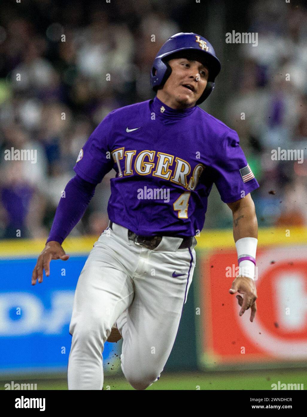 Houston, Texas, USA. 1st Mar, 2024. LSU second baseman STEVEN MILAM (4 ...