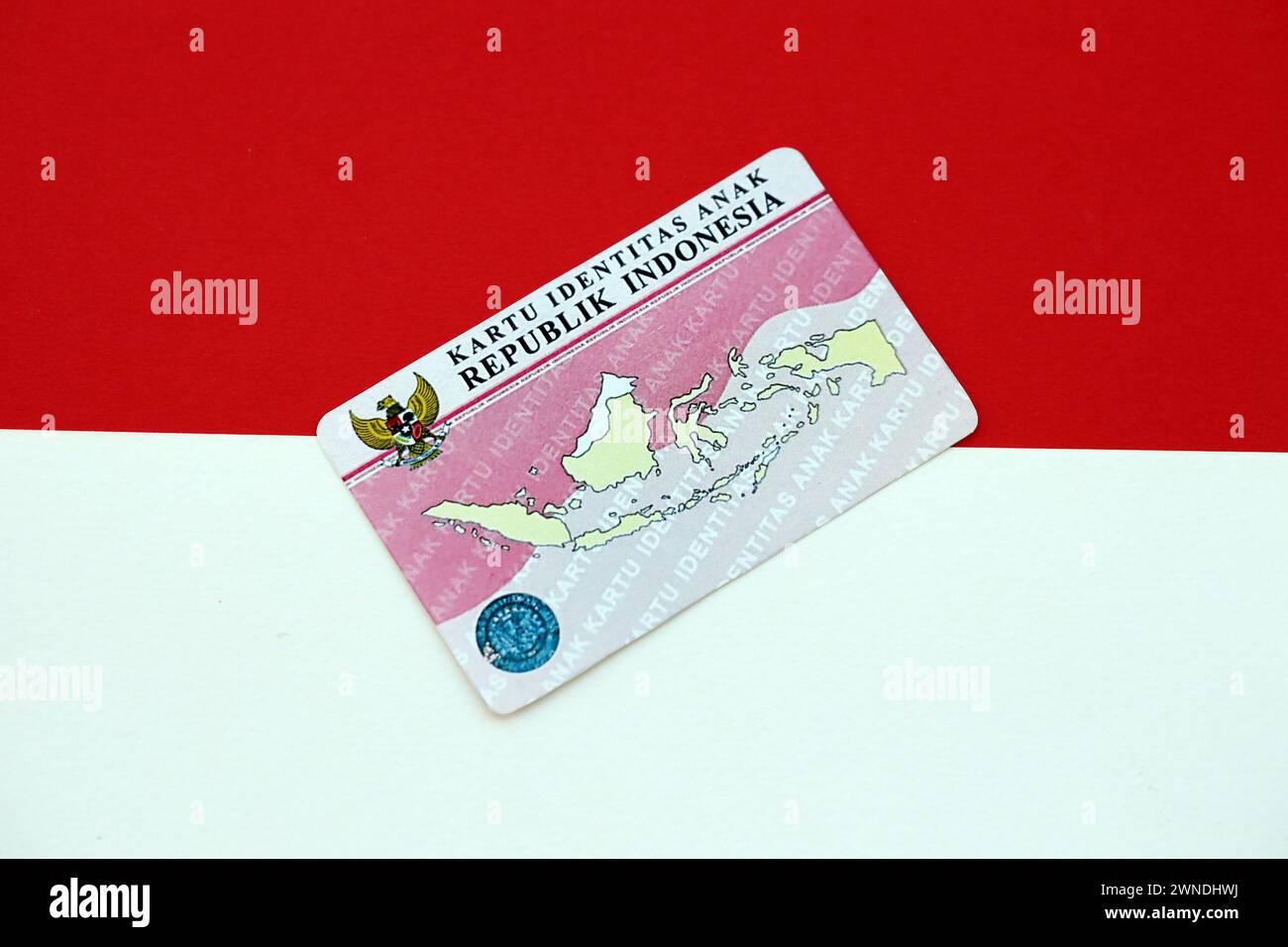 Indonesia child identity card Kartu Identitas Anak or KIA card. ID ...