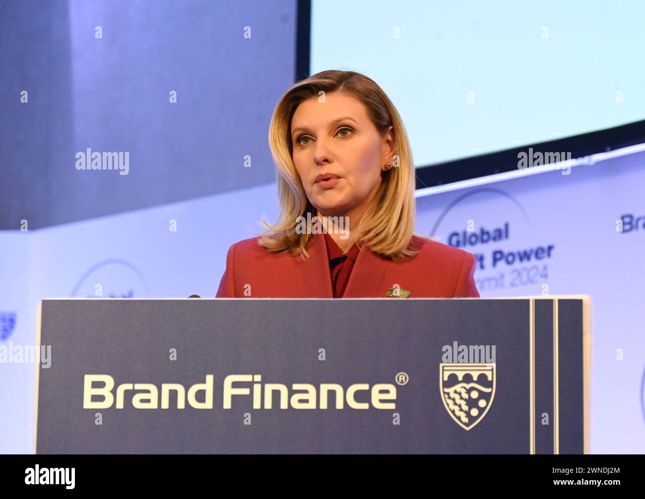 Olena Zelenska First Lady of Ukraine attended the The Global Soft Power ...
