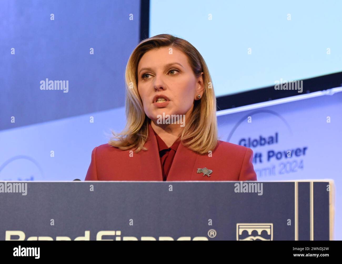 Olena Zelenska First Lady of Ukraine attended the The Global Soft Power ...