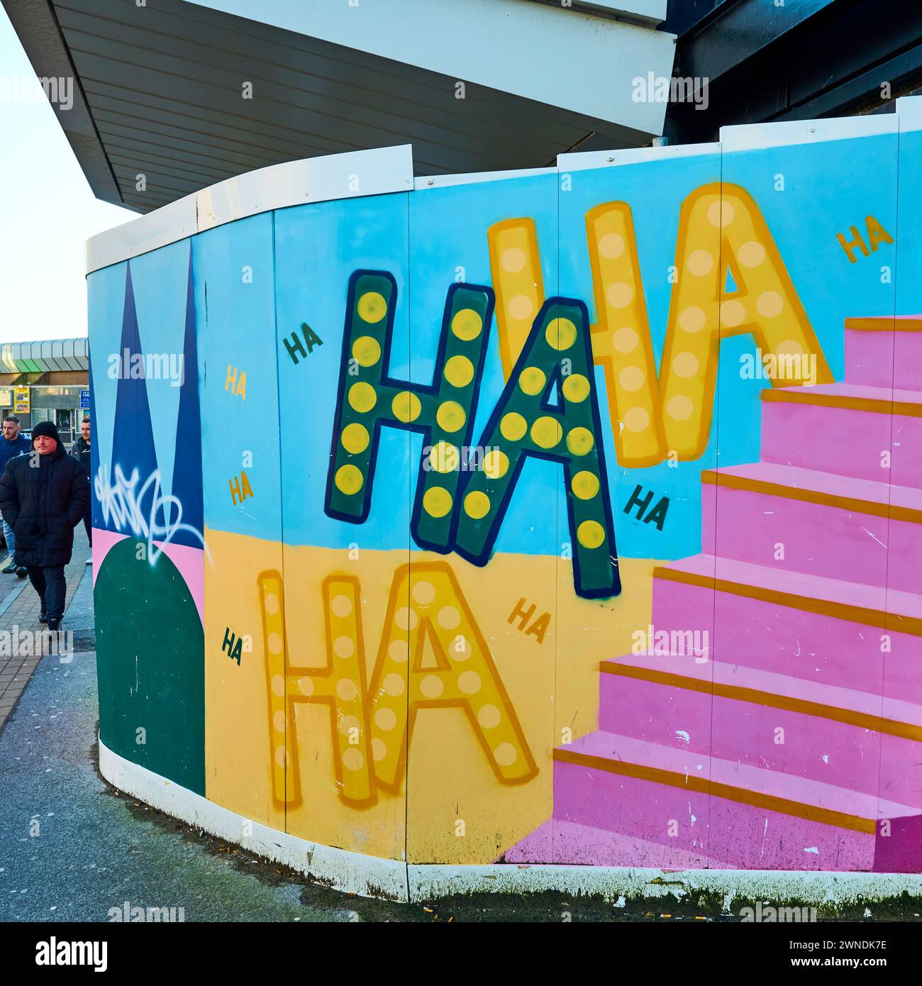 Boards up around the new Showtown Museum in Blackpool Stock Photo - Alamy