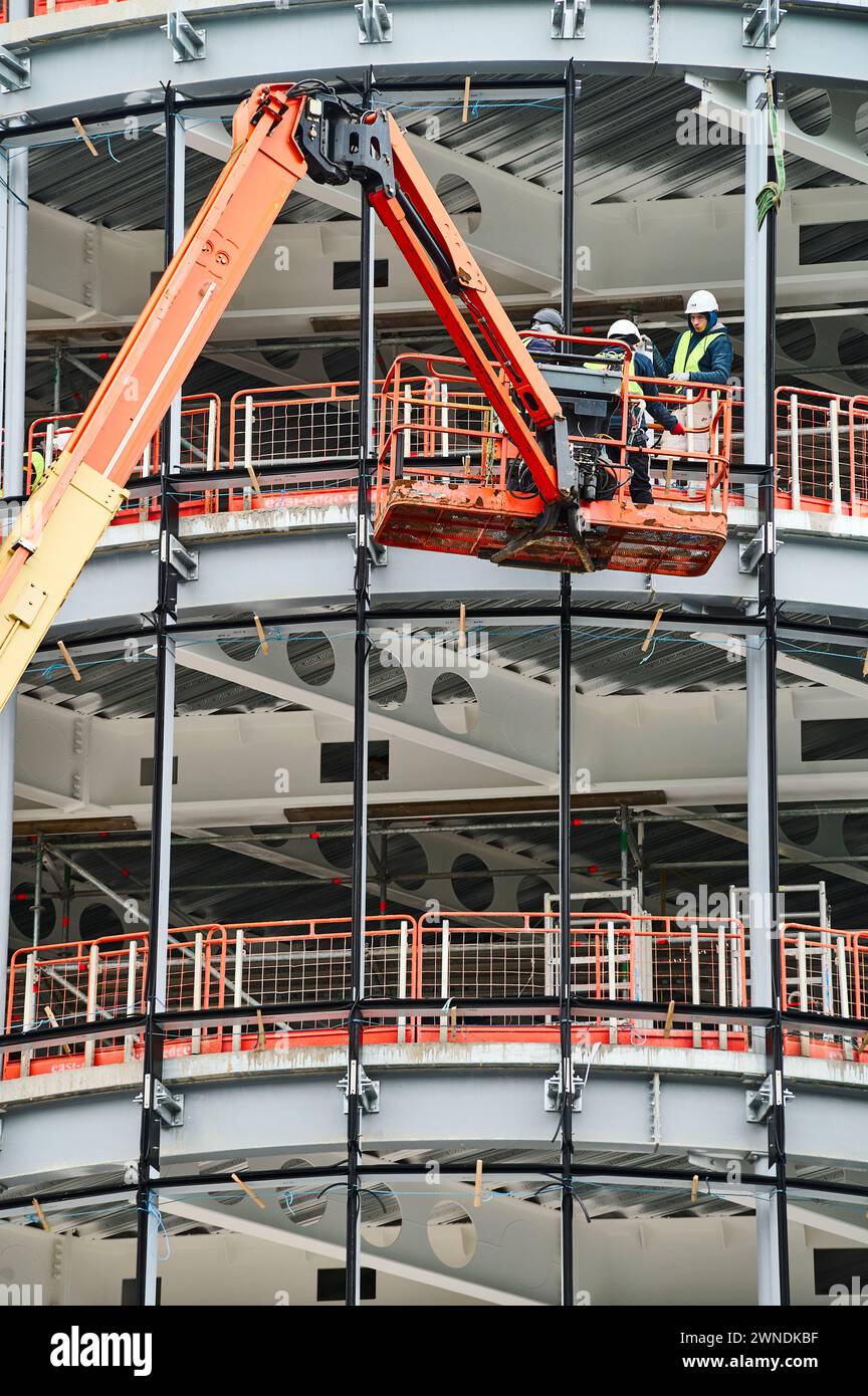 High rise office block under construction in Blackpool,UK Stock Photo ...