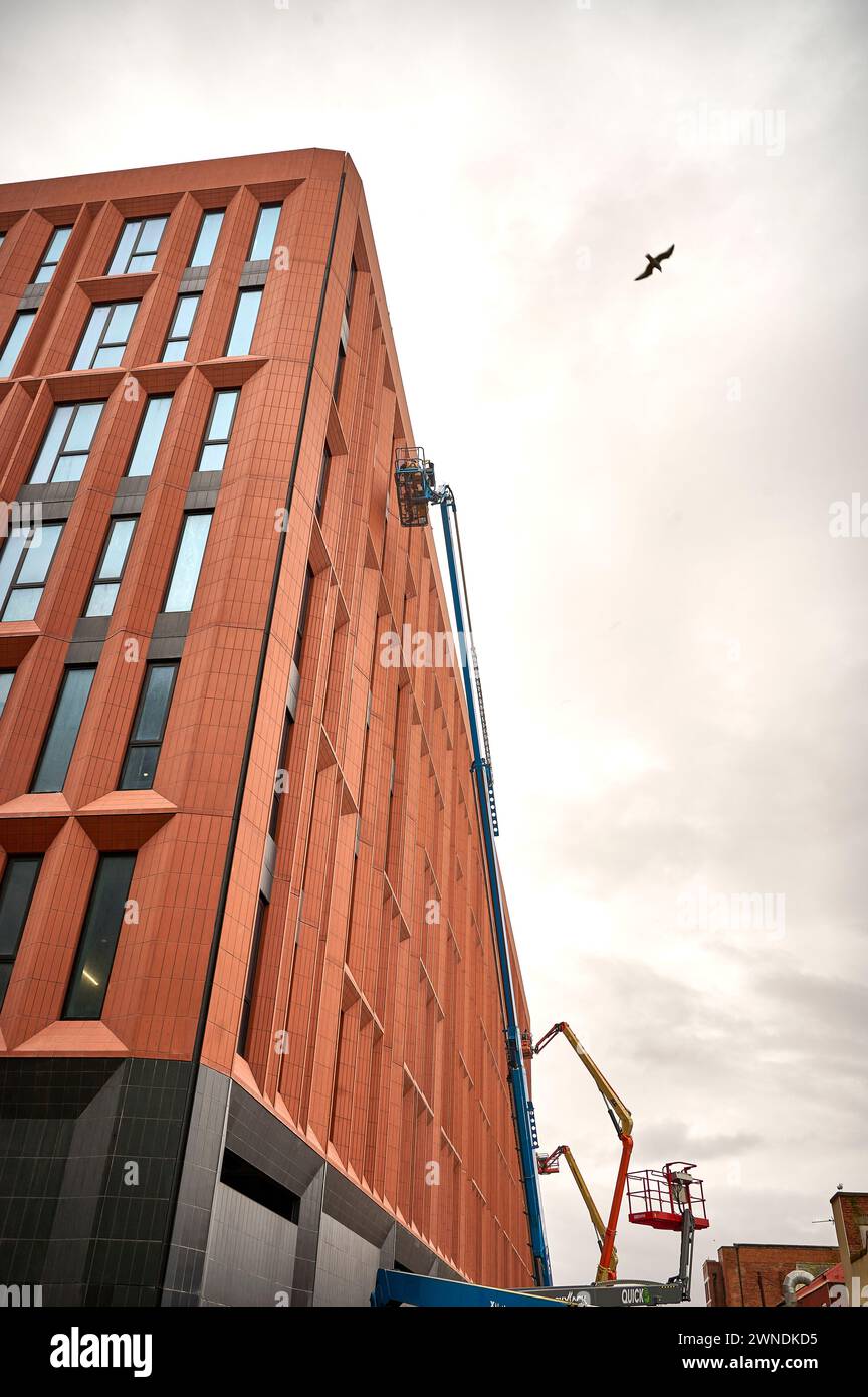 High rise office block under construction in Blackpool,UK Stock Photo ...