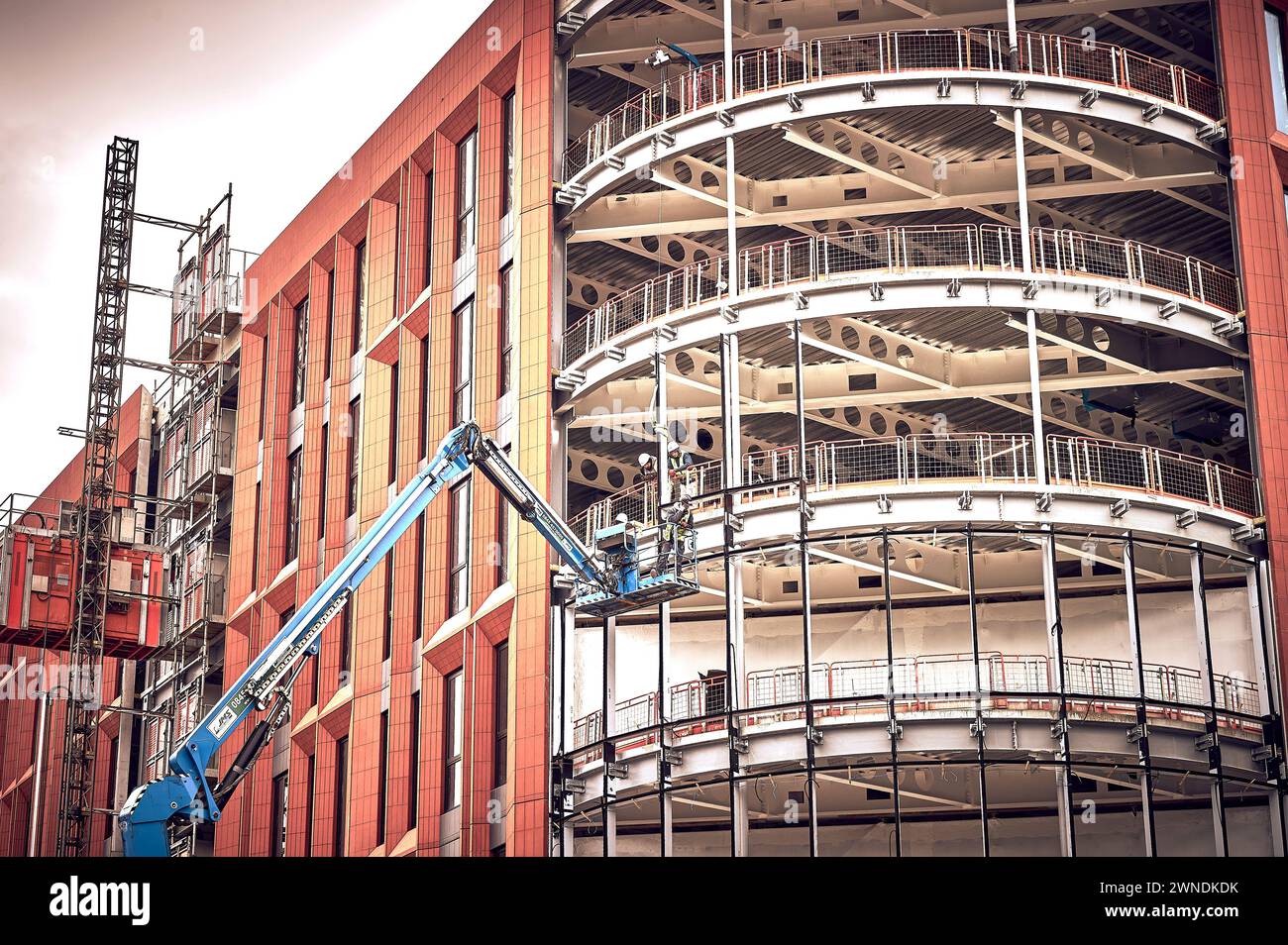High rise office block under construction in Blackpool,UK Stock Photo ...