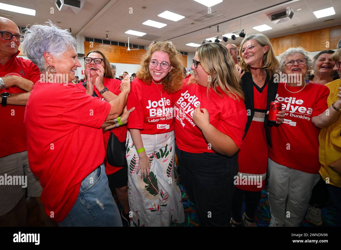 Melbourne, Australia. 02nd Mar, 2024. Supporters celebrate as Labor ...