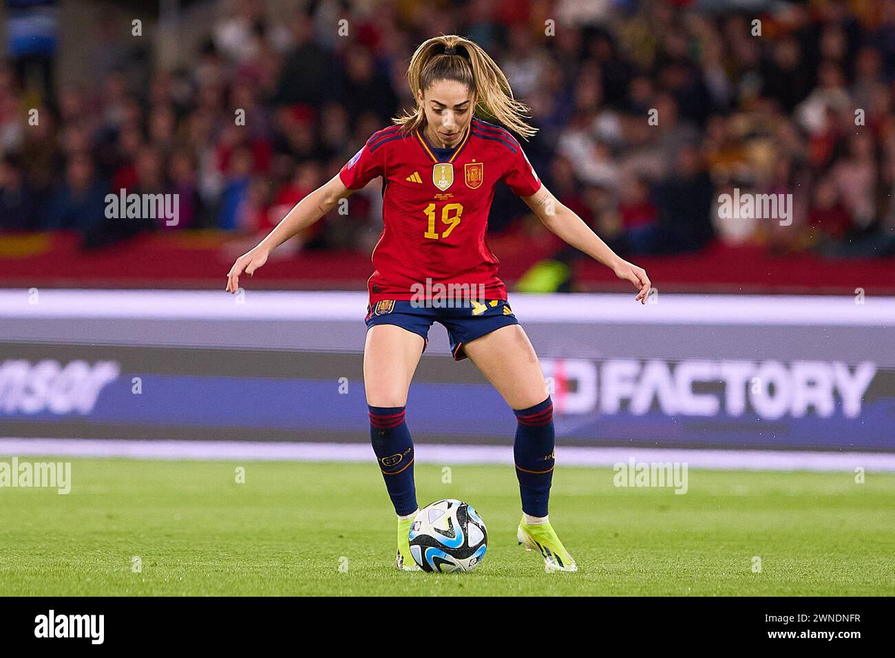 Olga Carmona of Spain during the UEFA Women's Nations League match ...