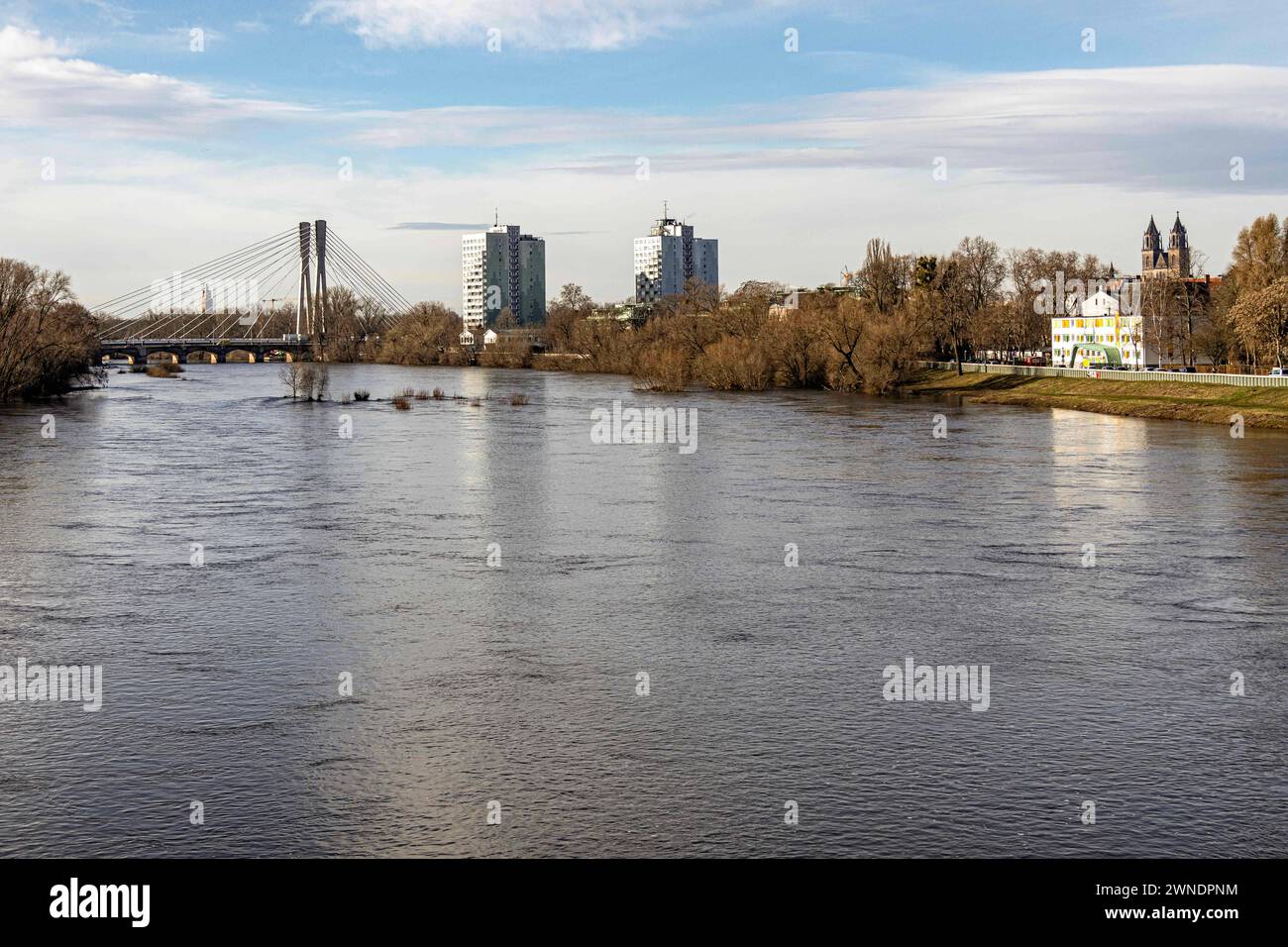 Magdeburg, Deutschland 24. Februar 2024: Im Bild: Im Februar 2024 ist ...