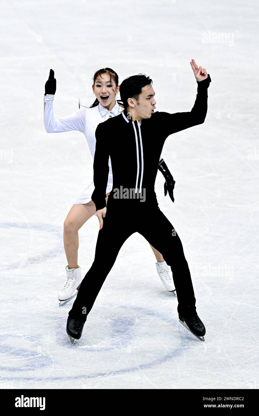 Sara KISHIMOTO & Atsuhiko TAMURA (JPN), during Junior Ice Dance Free ...
