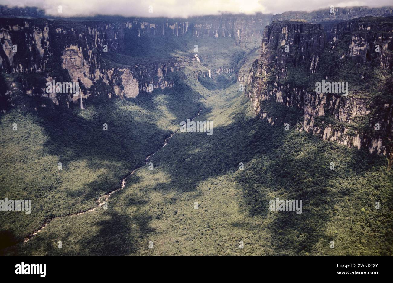 Rio Churún. Auyantepuy (2953m.). Gran Sabana. State of Bolivar ...