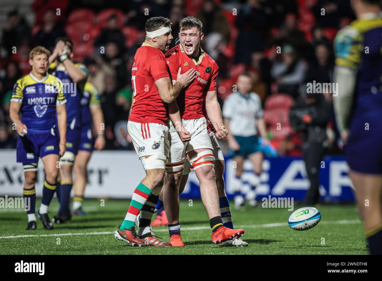 March 1st, 2024, Virgin Media Park, Cork, Ireland - BKT United Rugby ...