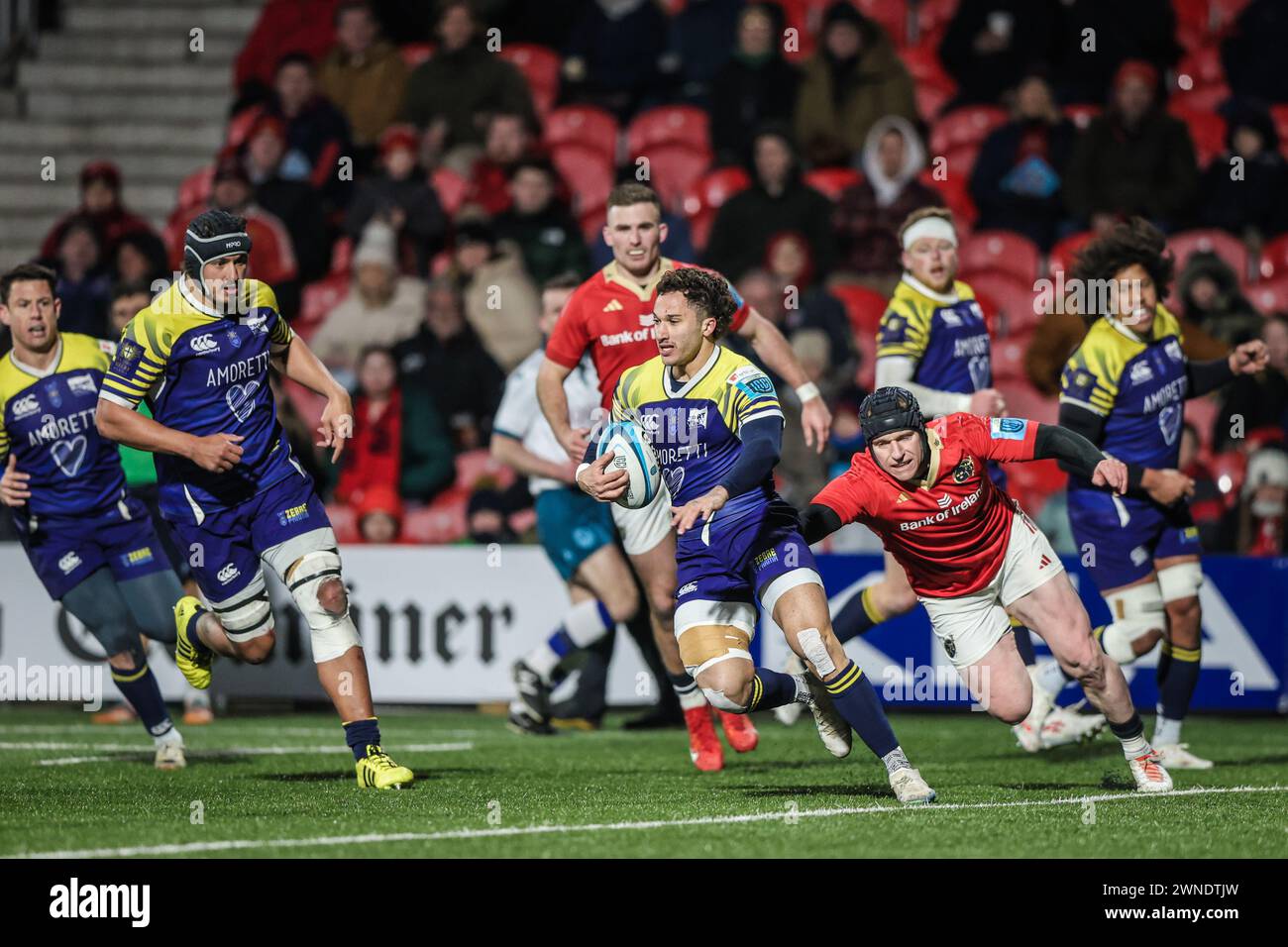 March 1st, 2024, Virgin Media Park, Cork, Ireland - BKT United Rugby ...