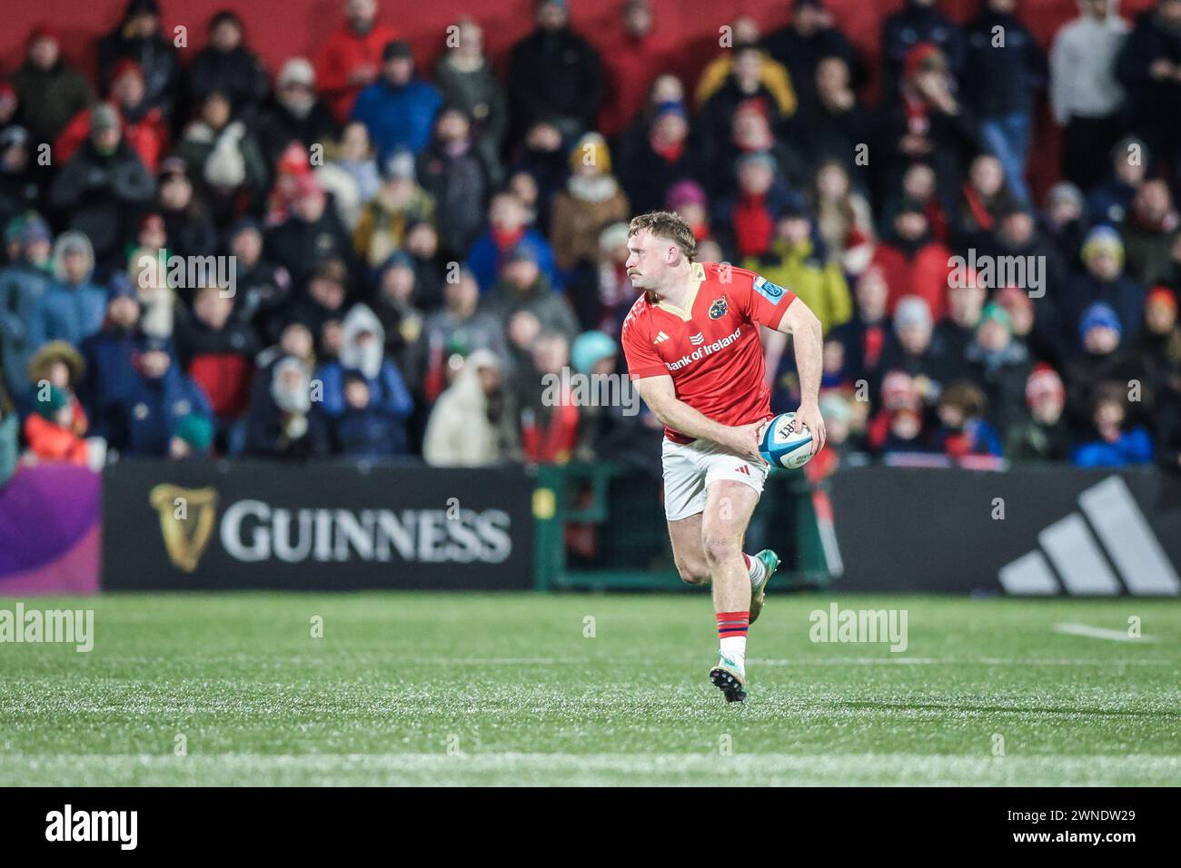 March 1st, 2024, Virgin Media Park, Cork, Ireland - Sean O Brien of ...