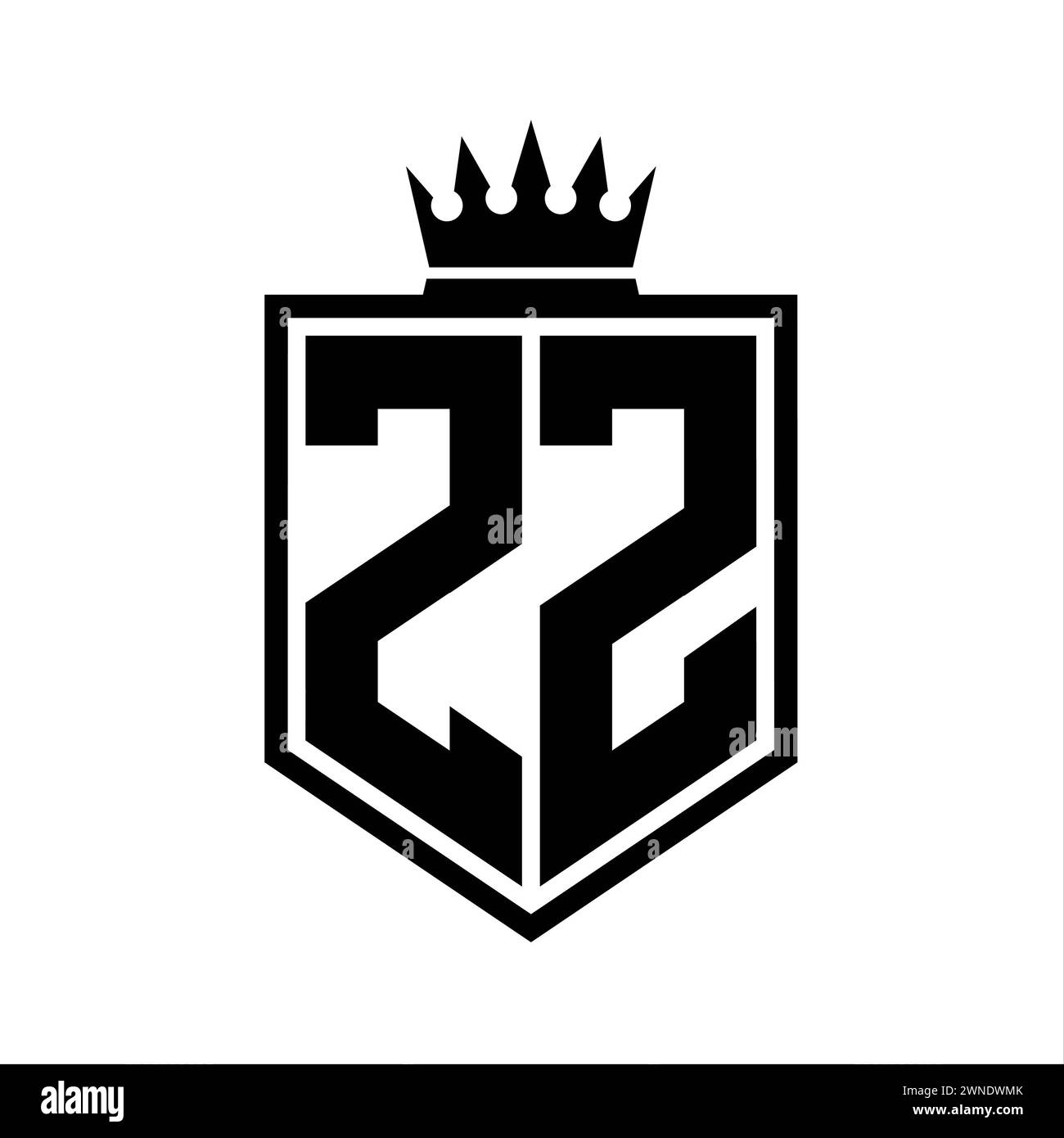 Letter zz logo hi-res stock photography and images - Alamy