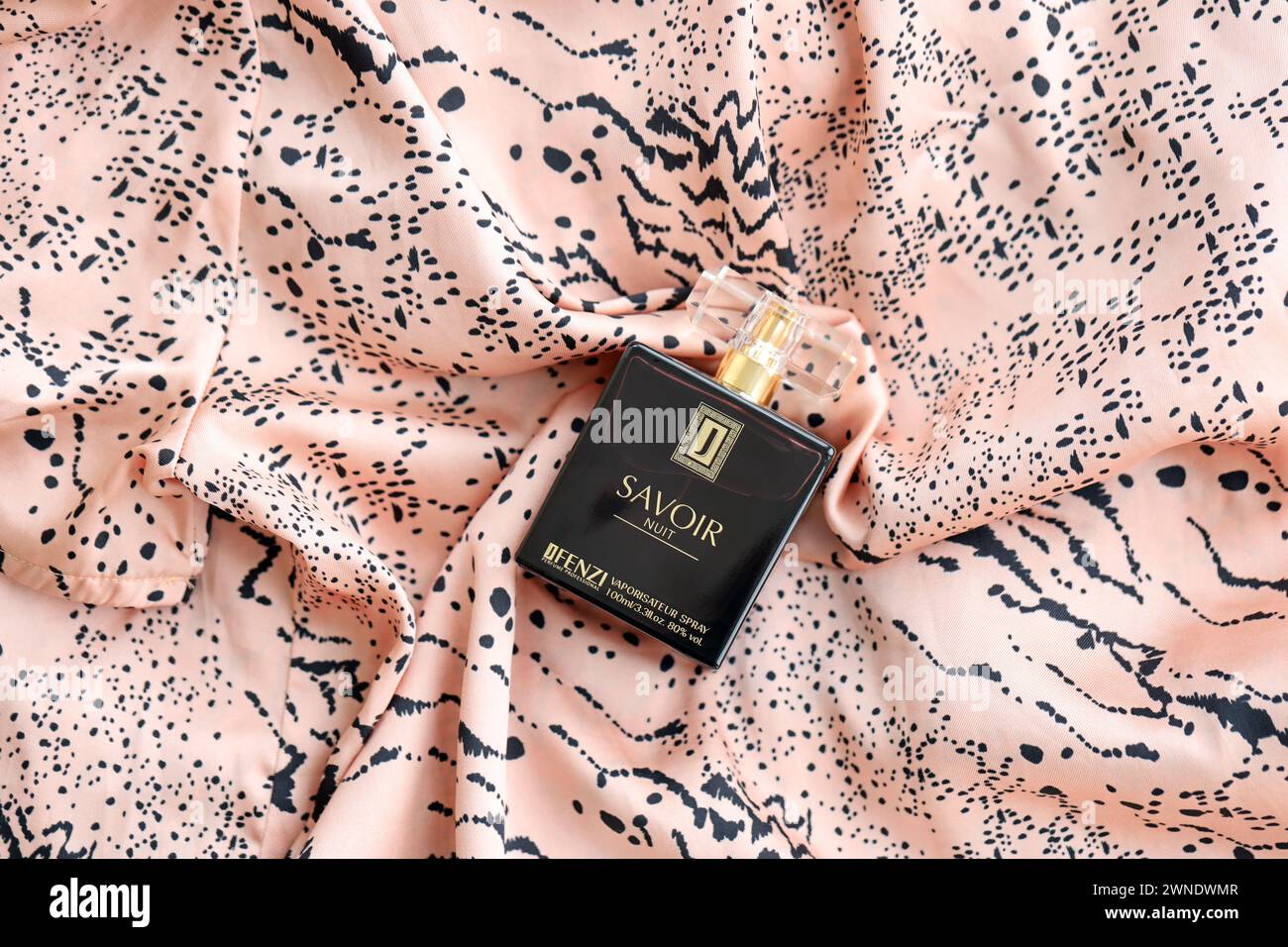 KYIV, UKRAINE - OCTOBER 31, 2023 Savoir Nuit unisex fragrance bottle by ...