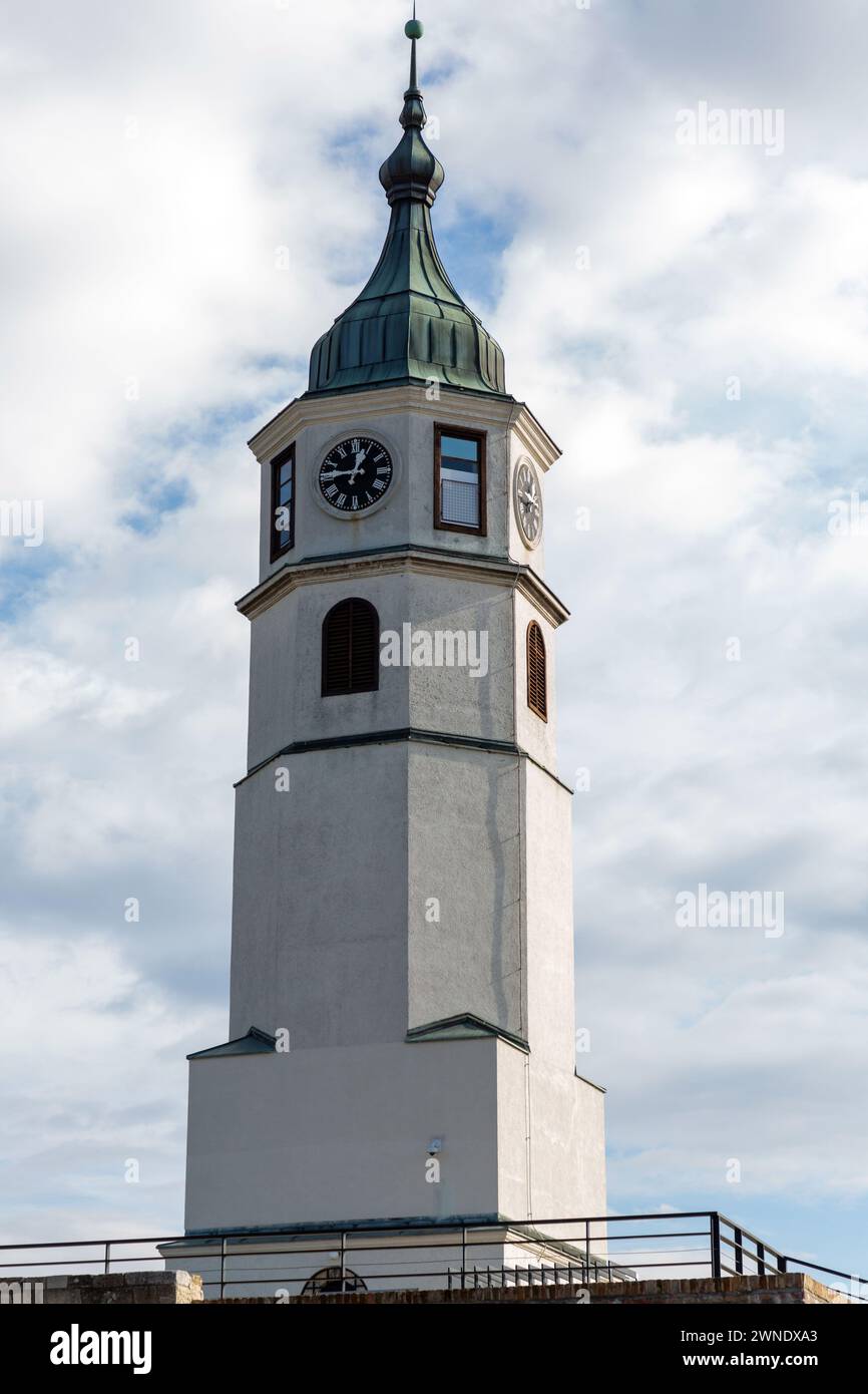 Sahat Kula, the Clock Tower inside the Kalemegdan park in Belgrade ...