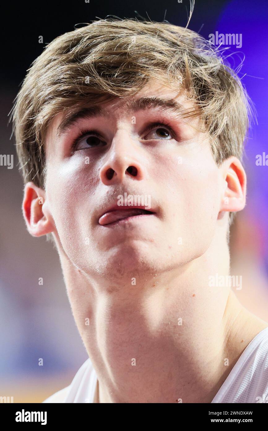 Glasgow, UK. 02nd Mar, 2024. Belgian Jente Hauttekeete pictured after ...