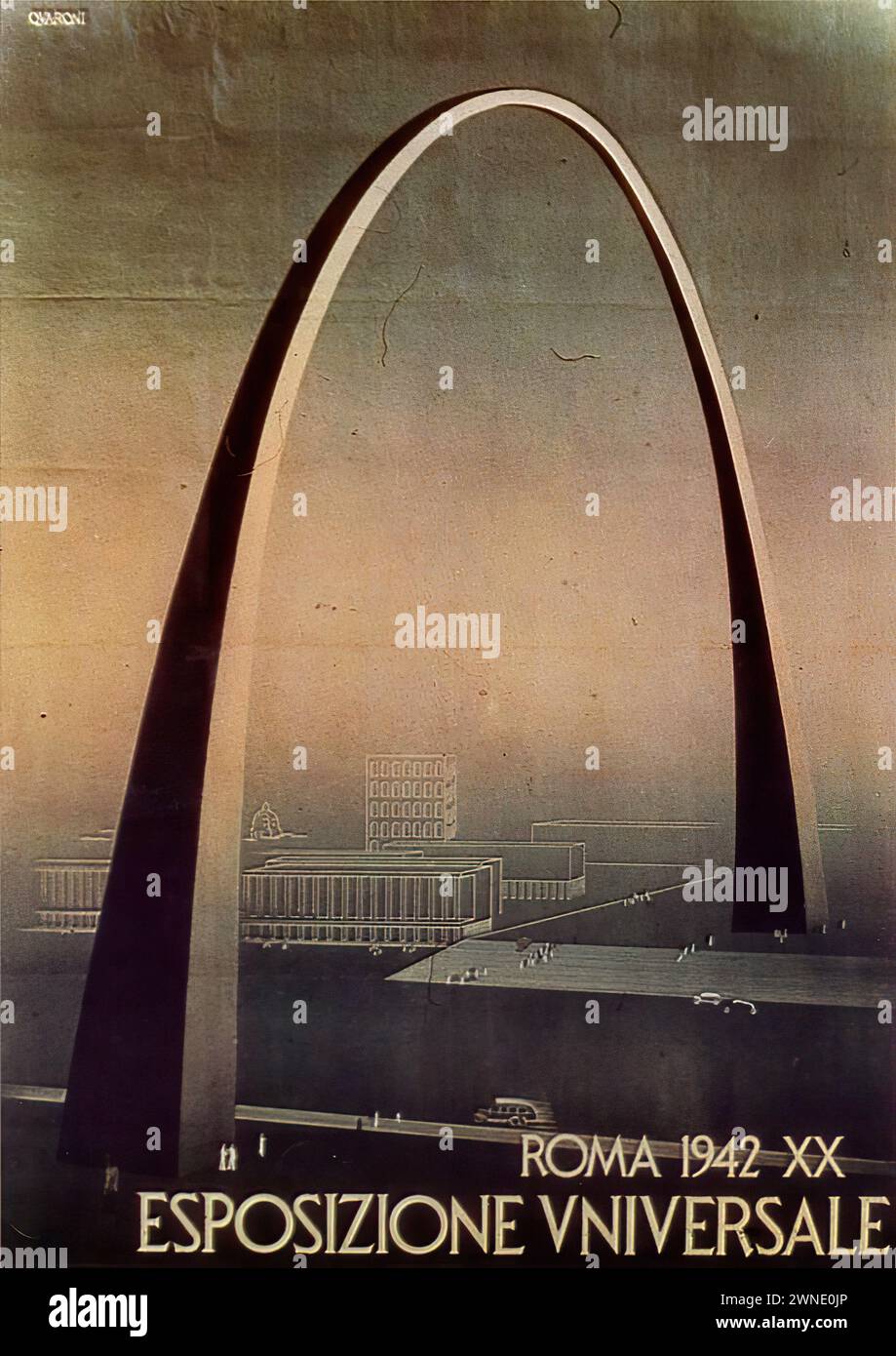 This image presents the architectural design of the Esposizione ...