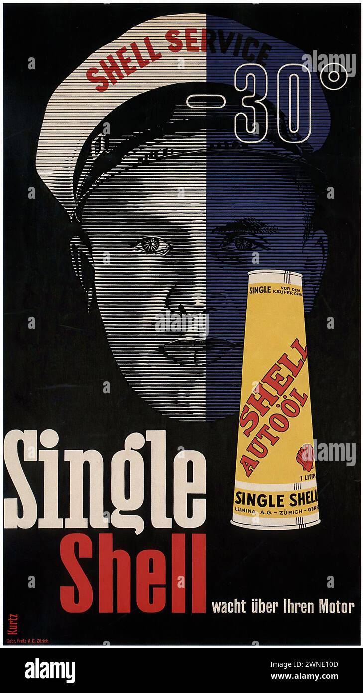 "SINGLE SHELL wacht uber Ihren Motor" ["SINGLE SHELL watches over your ...