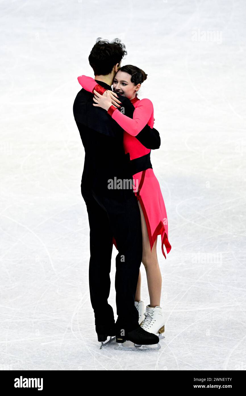 Darya GRIMM & Michail SAVITSKIY (GER), during Junior Ice Dance Free ...