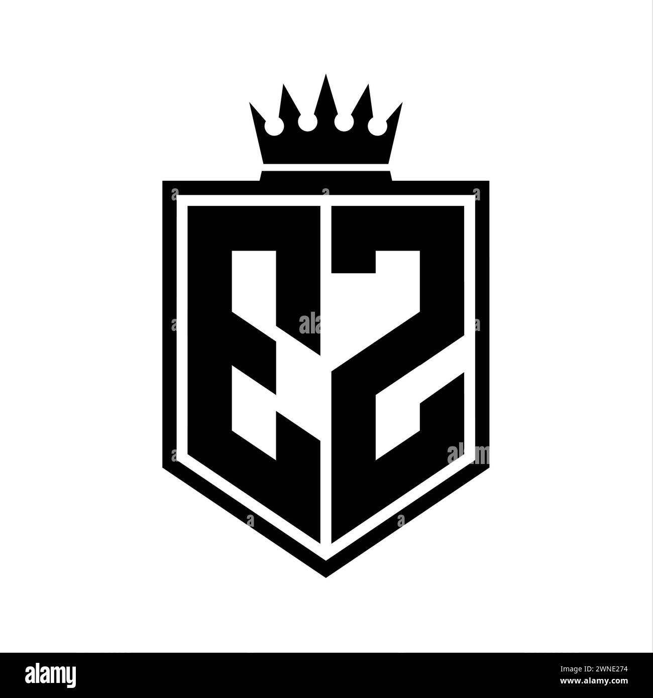 Ez logo design Black and White Stock Photos & Images - Alamy