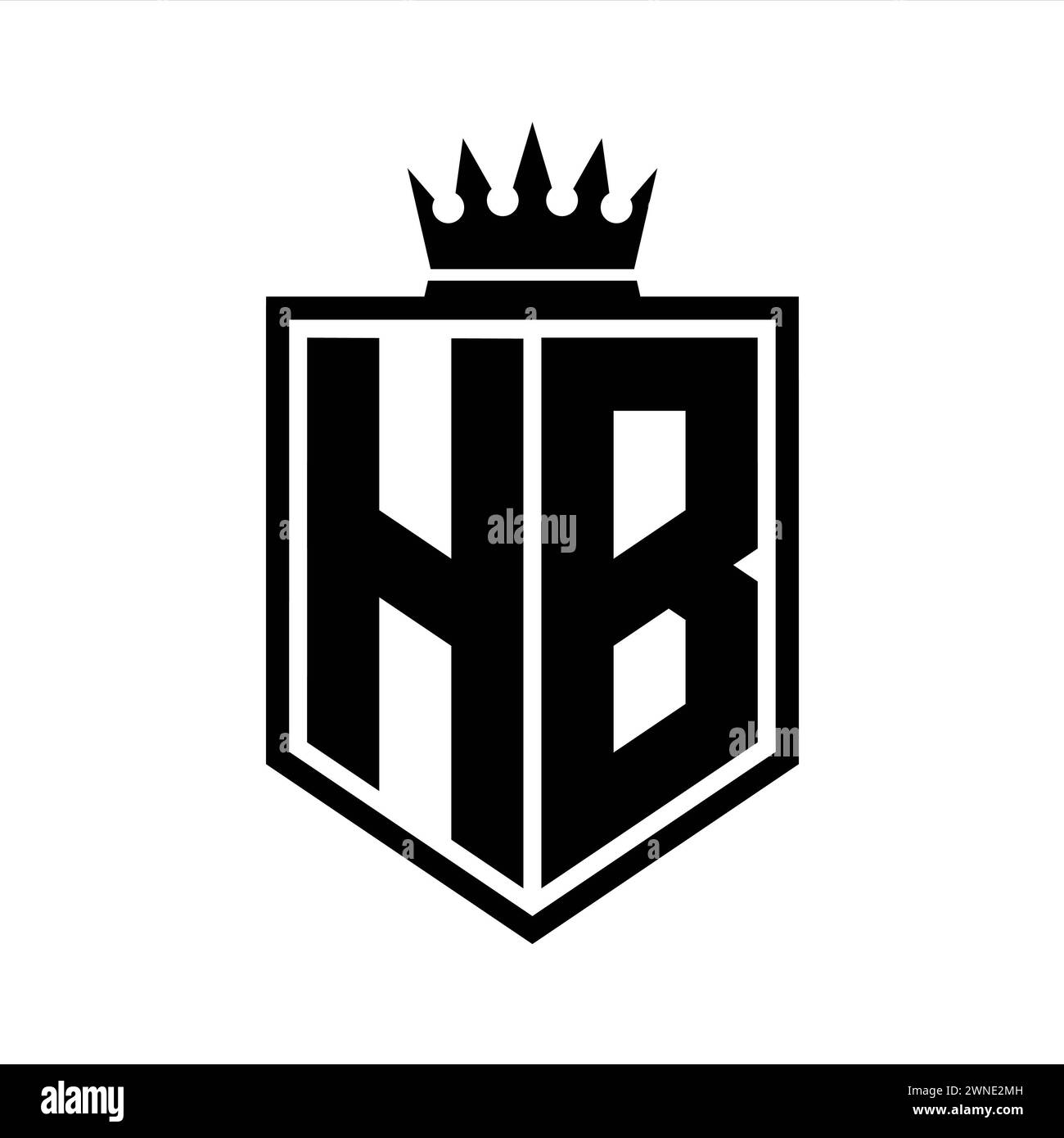Letter hb logo hi-res stock photography and images - Alamy
