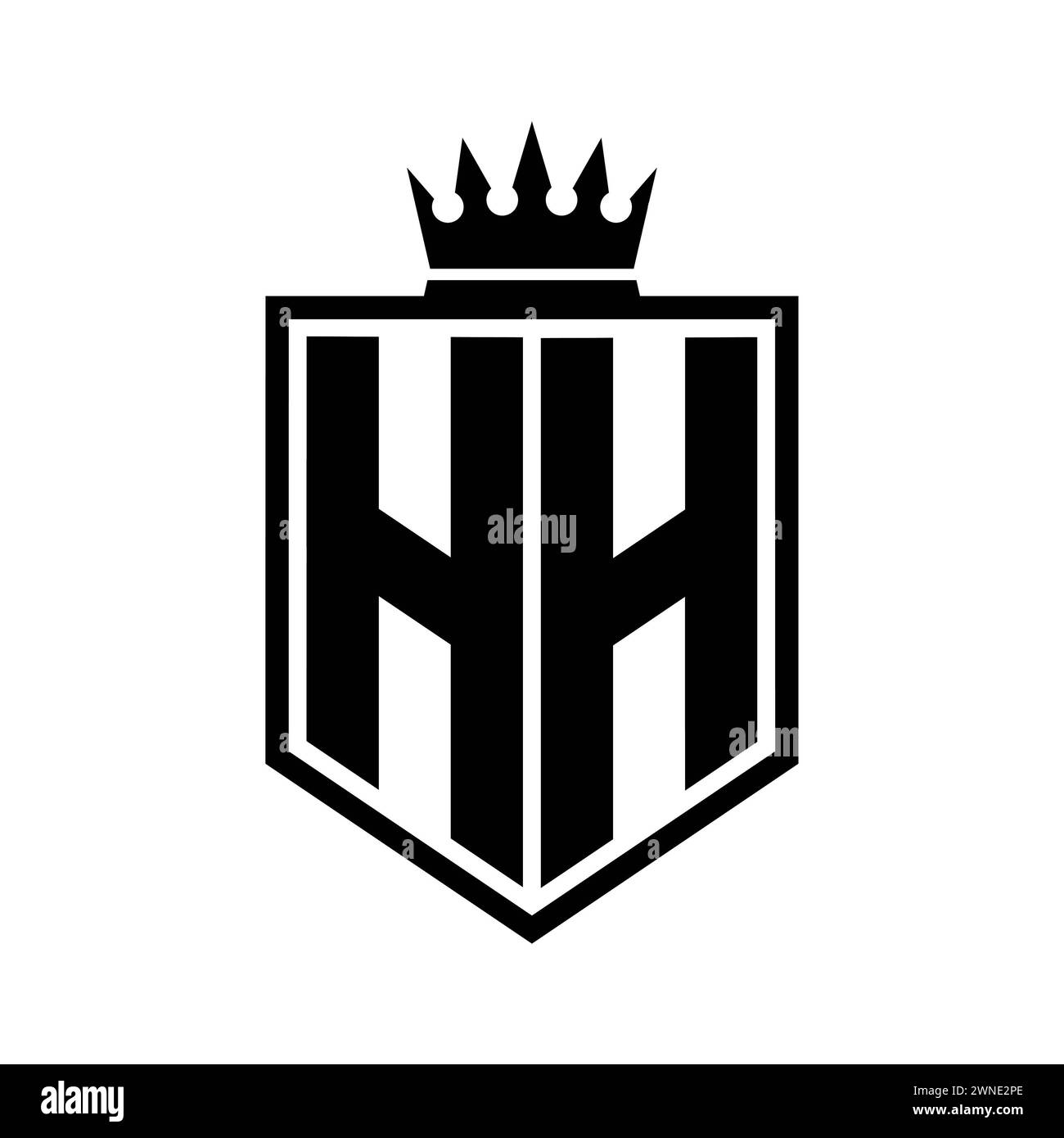 Monogram logo vector with letters hi-res stock photography and images ...
