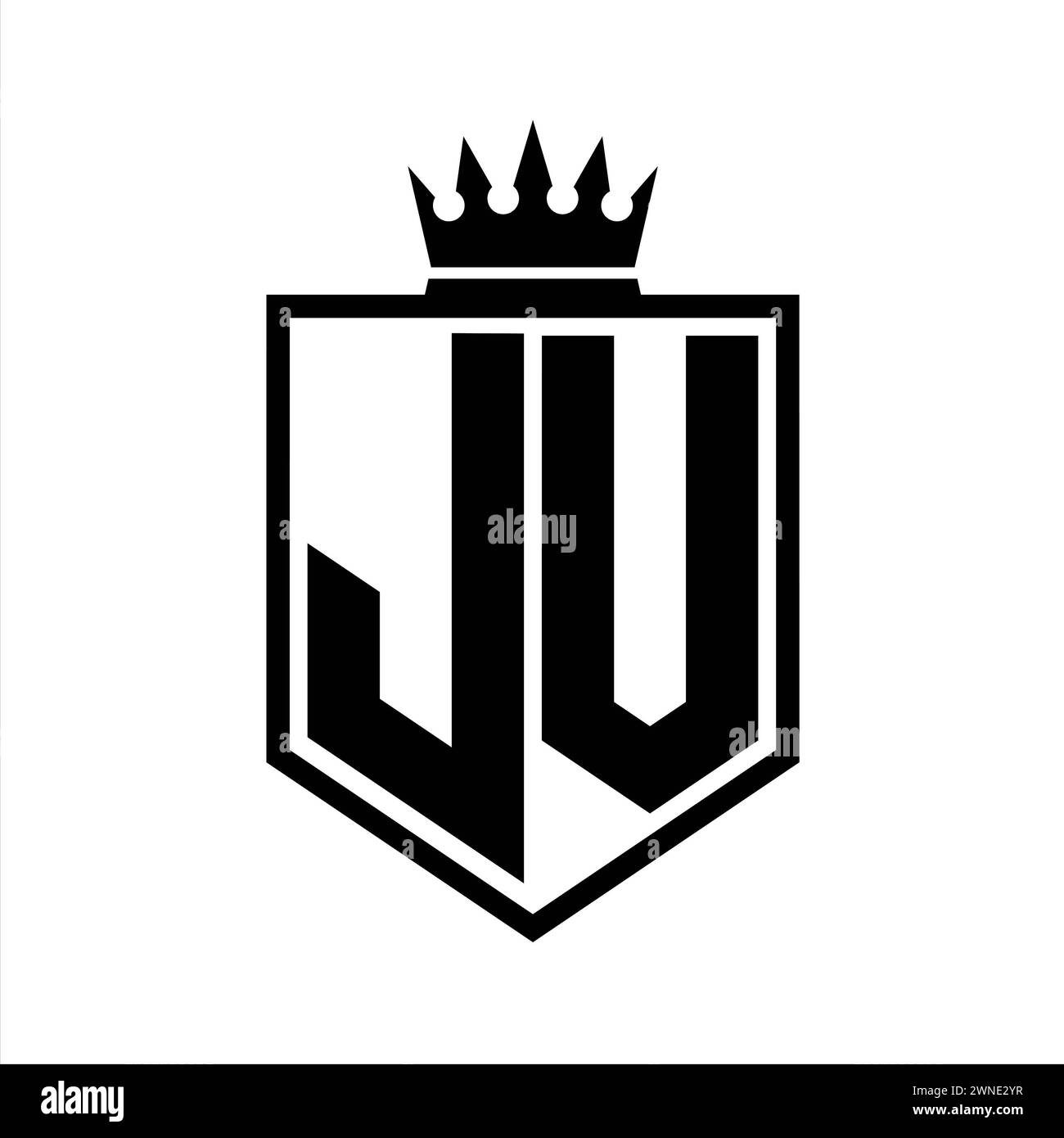 Monogram logo vector with letters hi-res stock photography and images ...