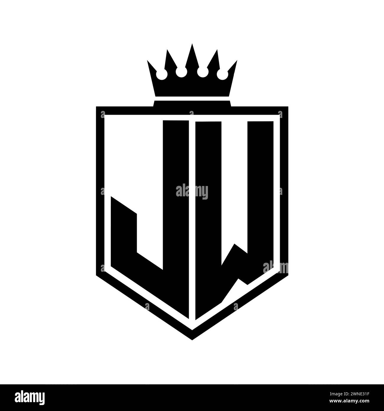 Jw brand logo Black and White Stock Photos & Images - Alamy