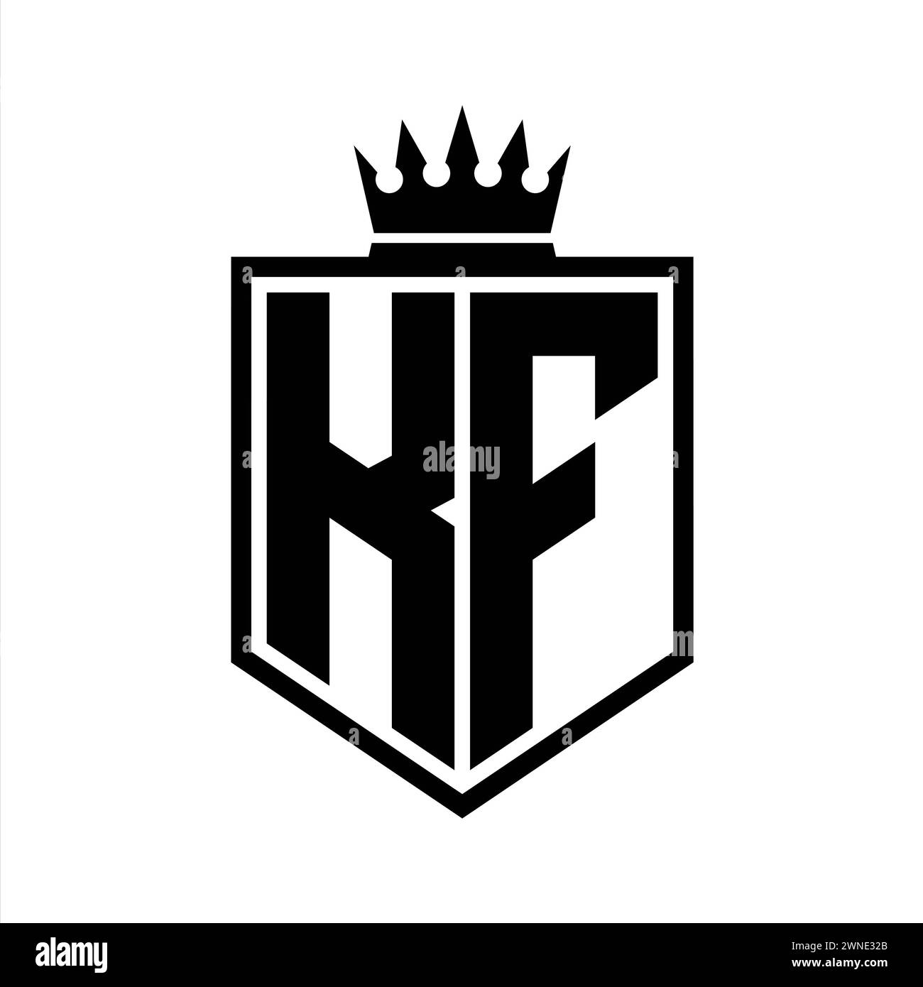 Monogram logo vector with letters hi-res stock photography and images ...