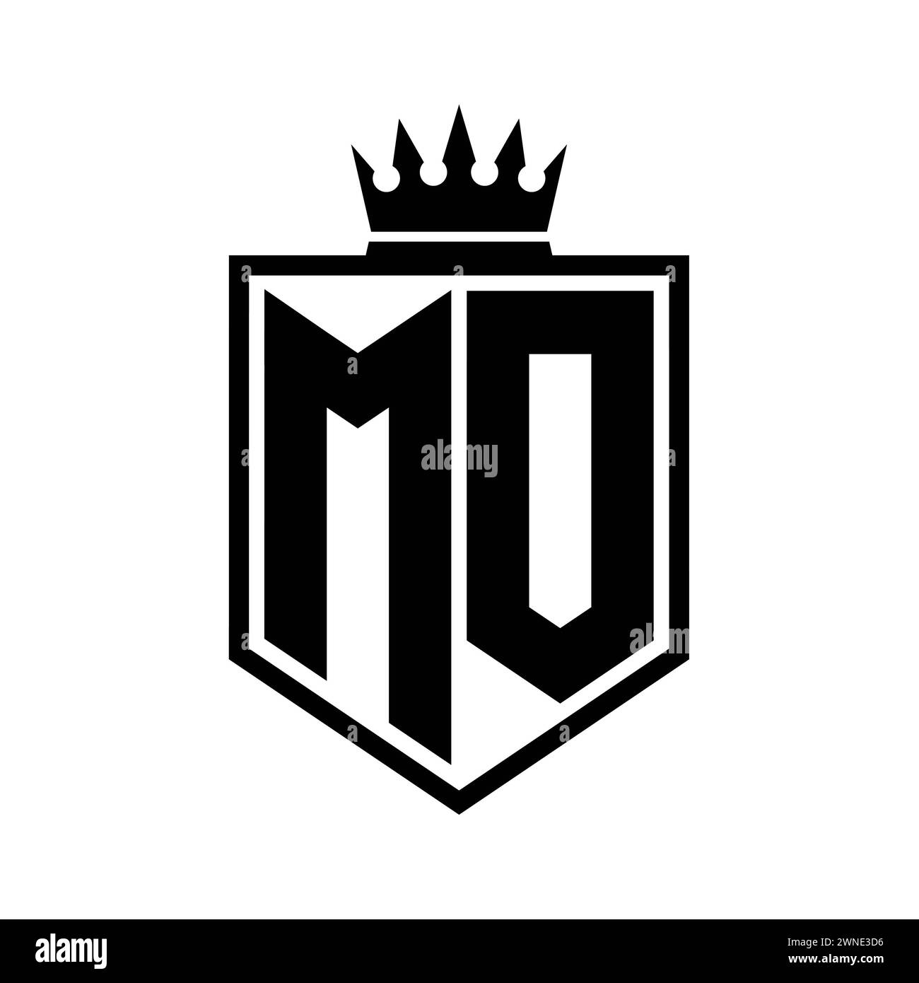 Monogram logo vector with letters hi-res stock photography and images ...